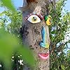 Amazon.com: coonoe Tree Face Decor Outdoor, Cute Tree Faces Colorful ...
