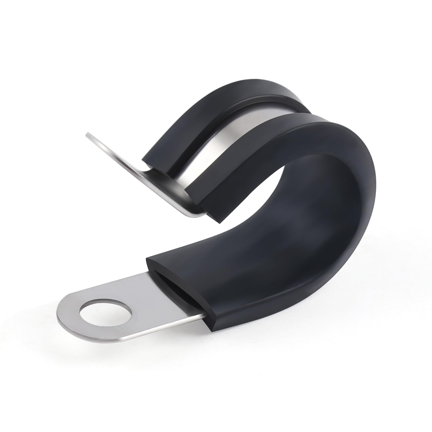 Newdeli 20Pcs Cable Clamps 5/8 Inch Stainless Steel Cable Clamp Rubber ...