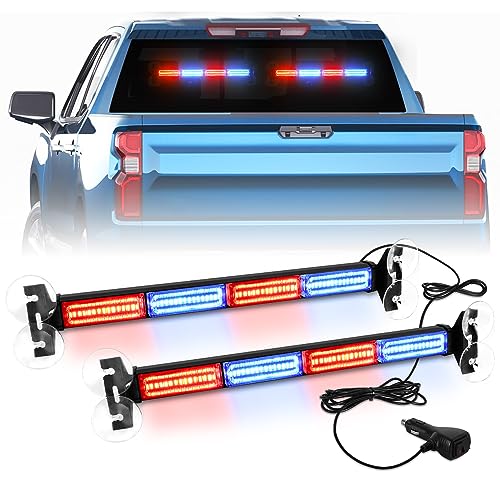 Snapklik.com : LRTER 2x177 Traffic Advisor Light Bar Emergency Warning ...