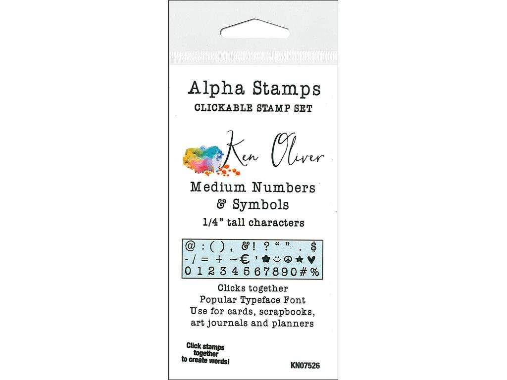 Contact USA Koliver Clickable Stamp Num&Symbol Med Number : Amazon.in ...