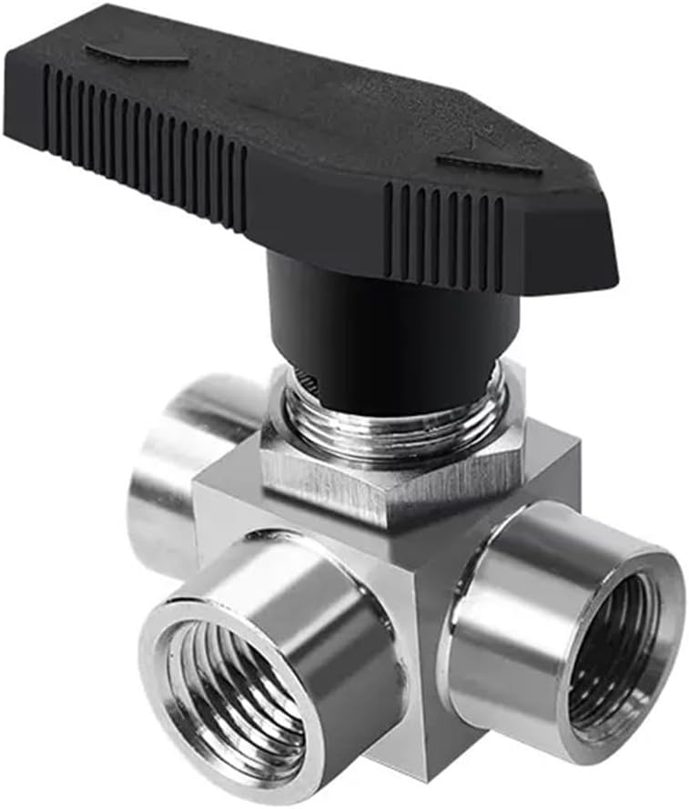 Ball Valve 1pcs Stainless Steel T-Shaped Ball Valve 1/2" 3/4" 1/8" 3/8 ...