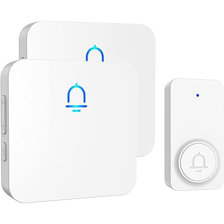 SECRUI Doorbell, 2 Receiver Wireless Doorbell with 1000ft Range ...