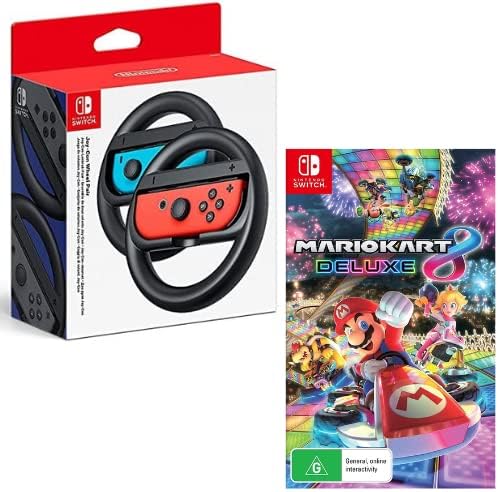 Mario Kart 8 Deluxe and Nintendo Switch Wheel Accessory [Bundle ...