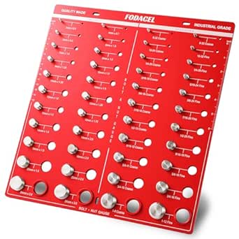 Thread Checker, 44 Nut and Bolt Thread Checker, Accurate Size, Thick ...