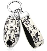 Amazon.com: For Ford Key Fob Cover with Keychain, Soft TPU and Leather ...