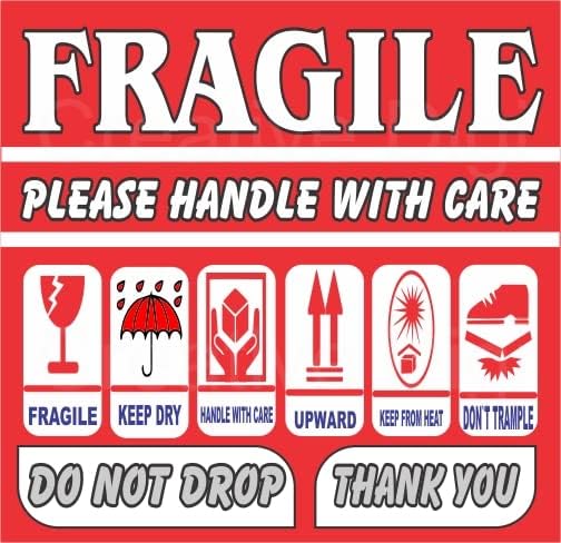 Creative Graphics Fragile Sticker Handle with Care Label with ...