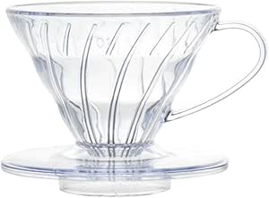 Amazon.com: misppro Pour Over Coffee Dripper - Wide Base Plastic ...