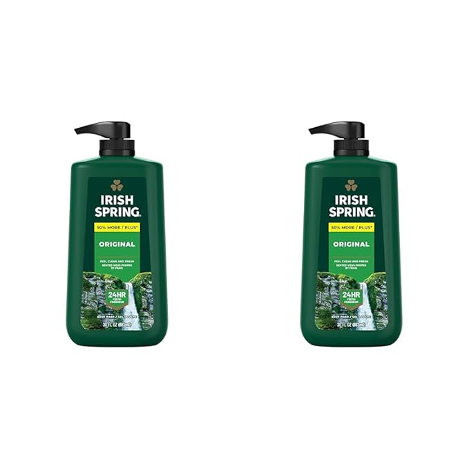 Amazon.com: Irish Spring Men's Body Wash Pump, Original Clean Body Wash ...