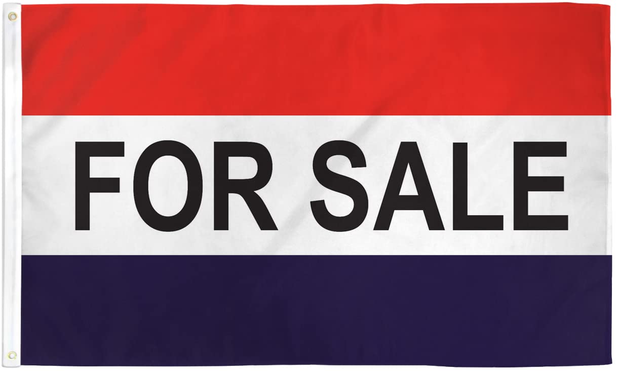 Amazon.com : For Sale Flag 3x5ft Poly - Perfect for businesses, shops ...