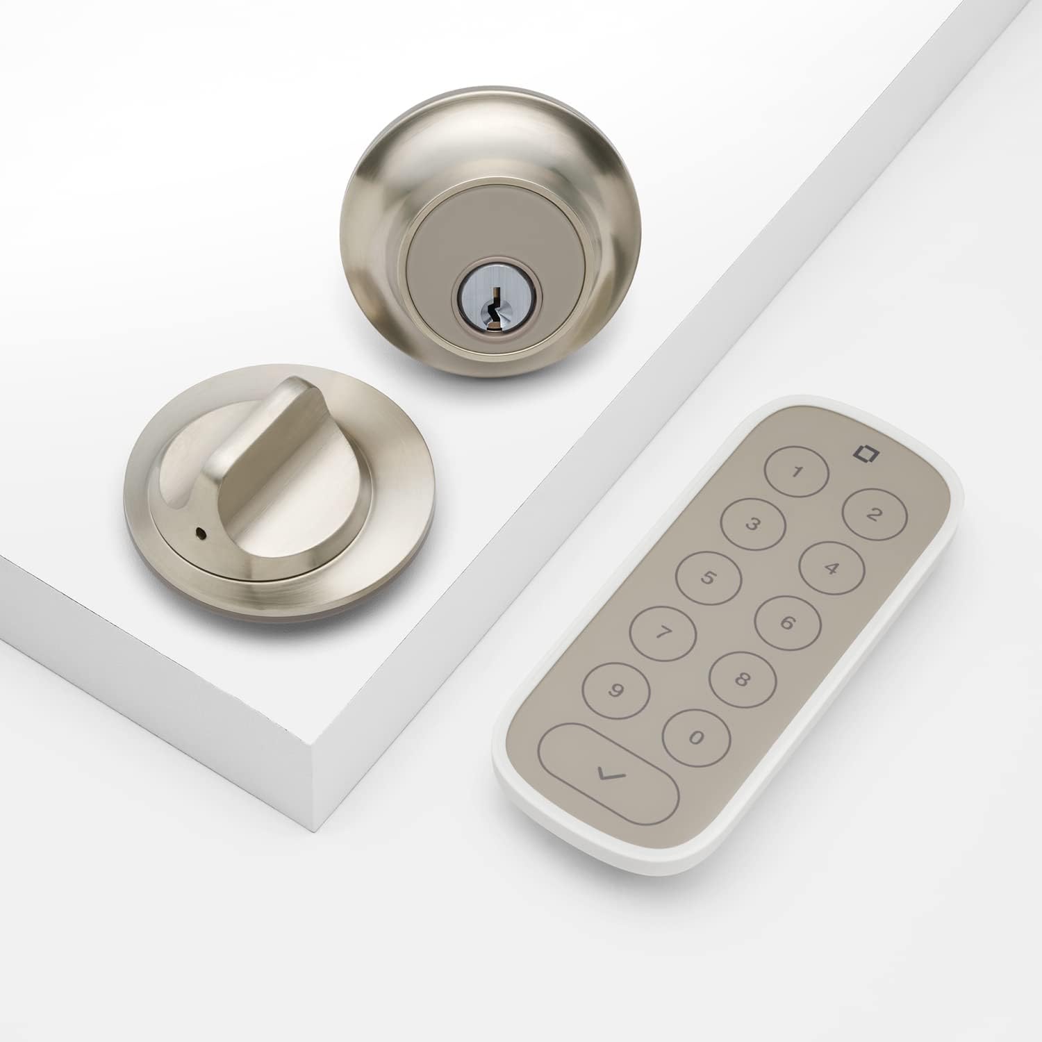 Level Lock Smart Lock -Touch Edition - Satin Nickel + Level Keypad ...