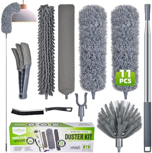 Amazon.com: Cobweb Duster with Extension Pole,Cleaner Outdoor 110 ...
