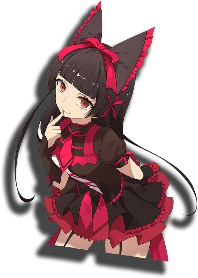 Amazon.com - YUNEX 5.1 Inch Cute Anime Car Window Vinyl Decals Rory ...