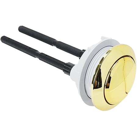 Amazon.com: Woogim Toilet Tank Button Dual Flush Toilet Button Gold ...