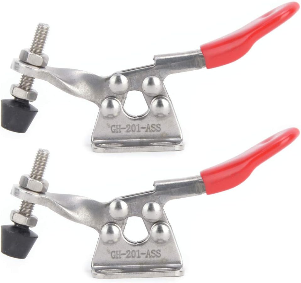 304 Stainless Steel Horizontal Quick-Release Toggle Clamp, 60lbs ...