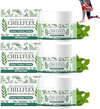 Chillflex Menthol Soothing Cream, Instant Cooling Relief Cream - Herbal ...