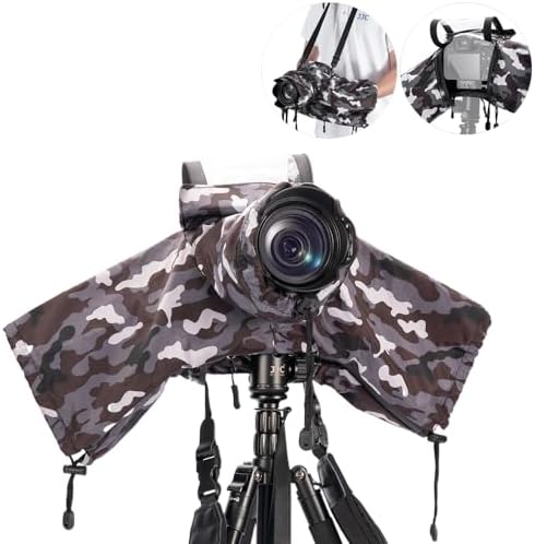 JJC Camera Rain Cover Nylon Raincoat for Canon Sony Nikon Camera ...