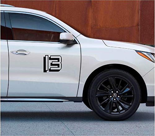LYOMAN® Car Stickers Exterior Door 13 Racing Sponsors for Scratches ...