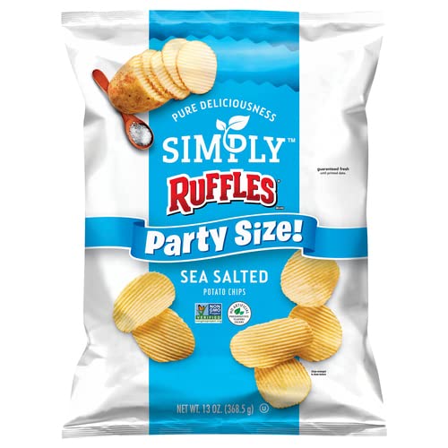 Amazon.com: Simply Ruffles Sea Salt Party Size 13 Ounce