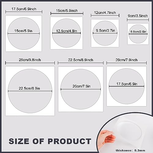 14pcs Large Circle Stencil, 7 Sizes Circle Round Stencil for Painting ...