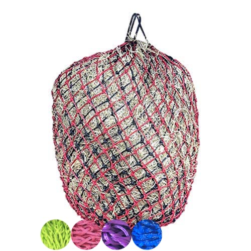 Double Hay Net For Horses – Metal Ring Net Bag With Strong Mesh Holes ...