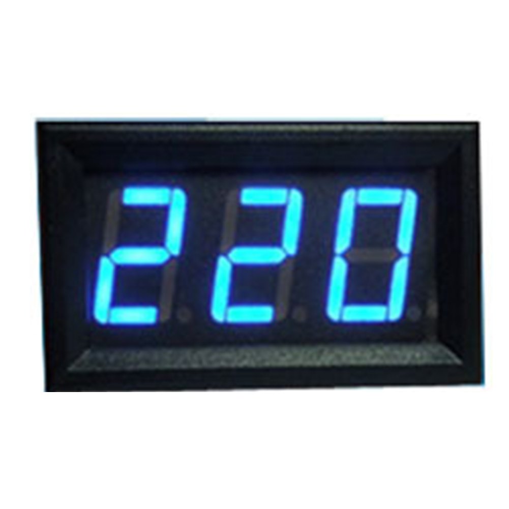 70-500V Digital Voltmeter LED Display Panel 2Wire Volt Voltage Test ...