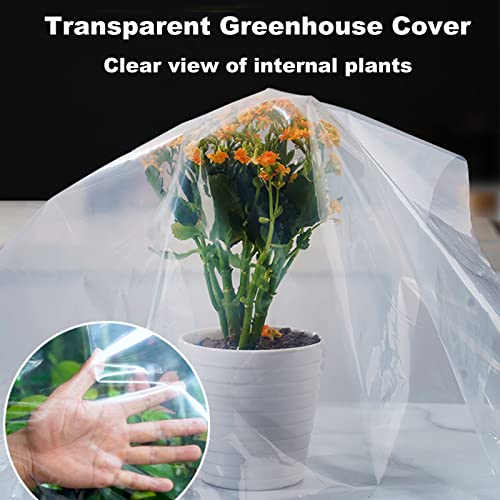 BeGrit Heavy Duty Plastic Sheeting 2M X 1M Clear Polythene Sheeting ...