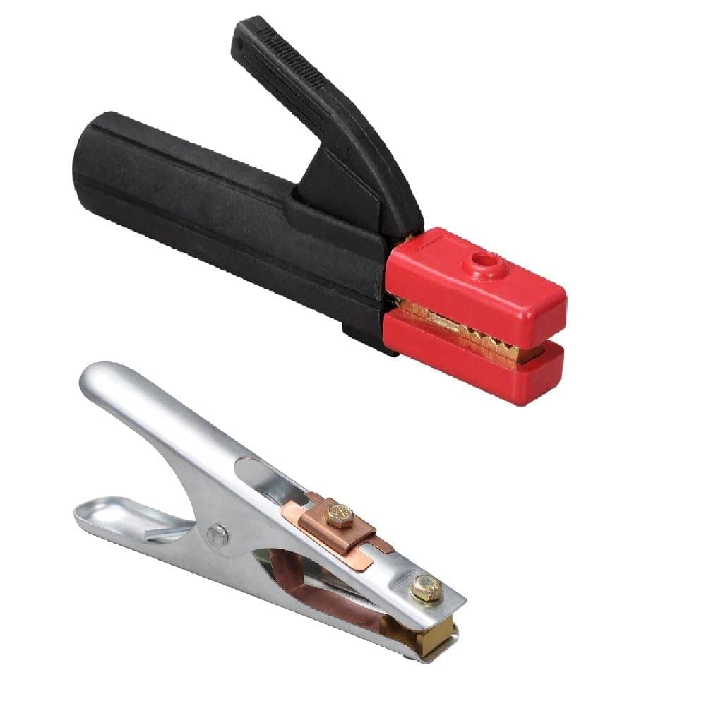 TECHNO TRONICS Welding Holder-200A with Copper Earthing Clamp : Amazon ...