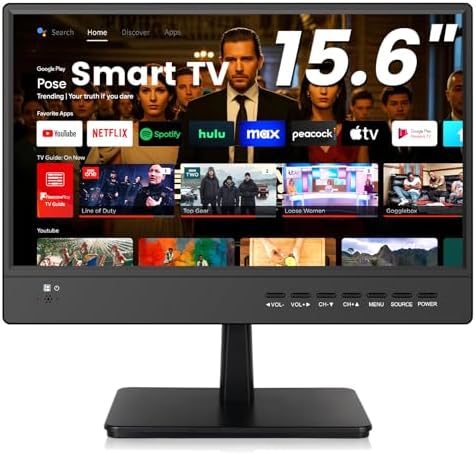 othoig 15.6 Inch Small Smart TV,Flat FHD IPS 1080P Screen Smart ...