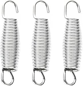 Amazon.com : YATEASLU 3 Pcs Carbon Steel Trampoline Springs Fitness ...