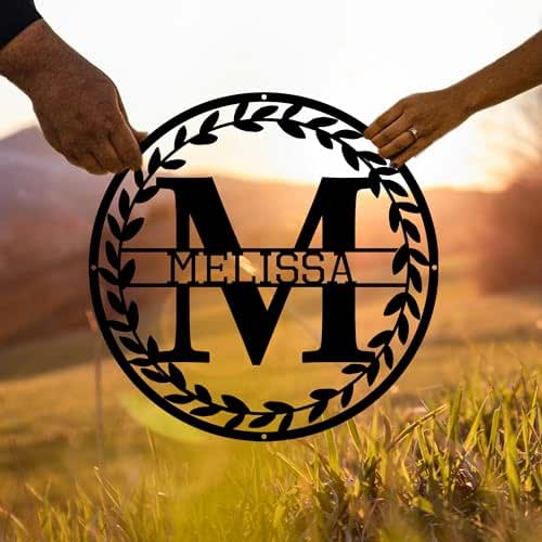 Amazon.com: Extrabily Metal Name Signs Personalized, Custom Metal ...