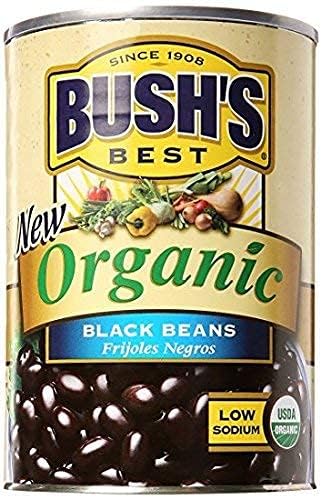 Amazon.com : BUSH'S BEST Organic Beans, 15 Ounce Can,Canned Beans,USDA ...