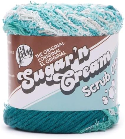 Amazon.com: Spinrite Lily Sugar'n Cream Yarn Scrub Off-Deep Turquoise ...