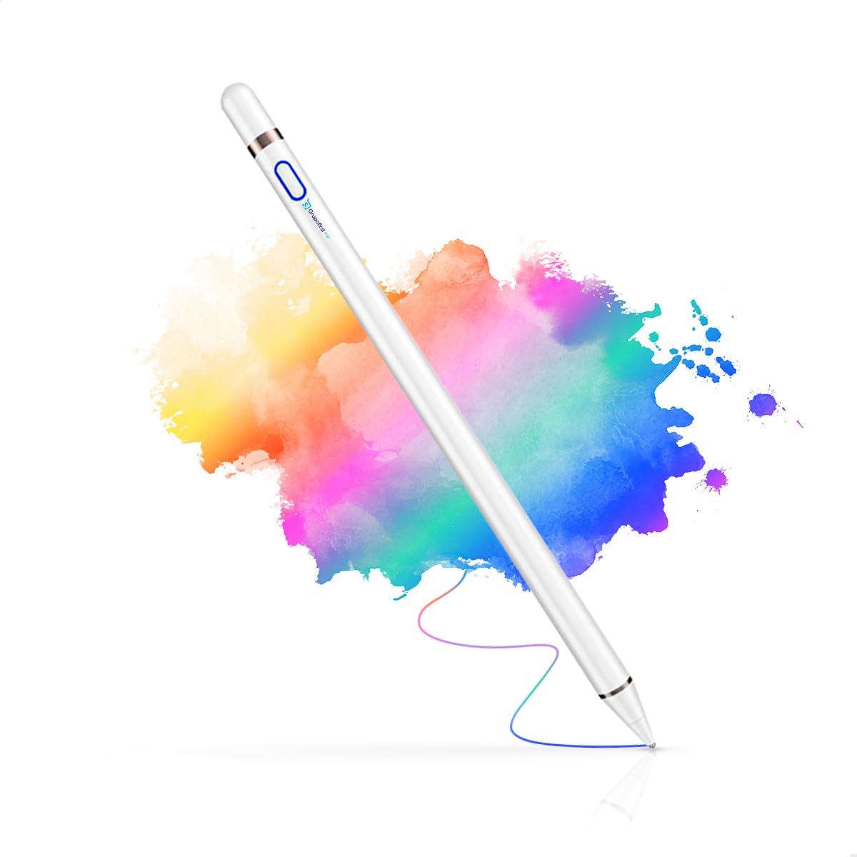 Caneta Stylus Universal Ponta Fina Pen Touch Screen Branca para Tablet ...