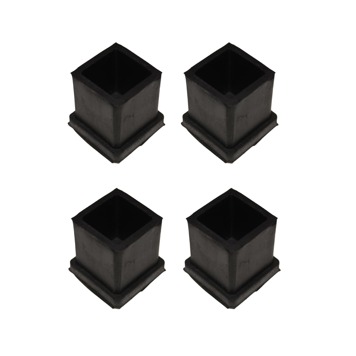 DEEPOOS Floor Protector Square Rubber Cap/Bush/Shoes for Furniture Foot ...