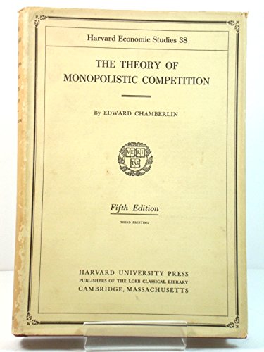 The theory of monopolistic competition: A re-orientation of the theory ...