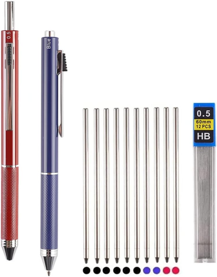 Amazon.com : Ipienlee 4 in 1 Multifunctional Pens 0.7mm 3-color ...