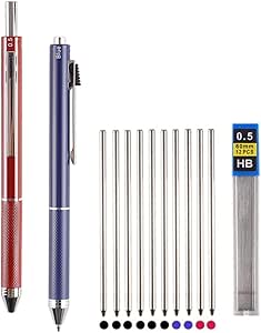 Amazon.com : Ipienlee 4 in 1 Multifunctional Pens 0.7mm 3-color ...