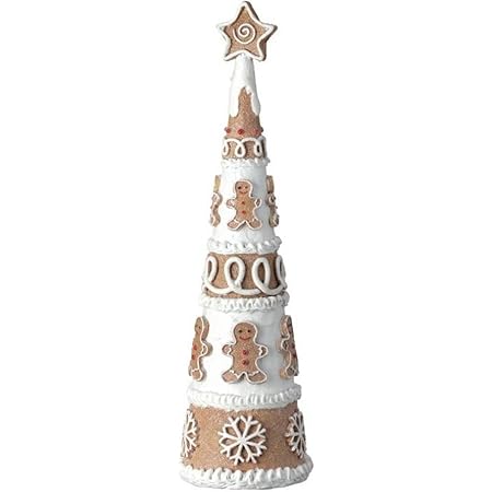 Amazon.com: Regency International 12.5" Resin Frosted Gingerbread Cone ...
