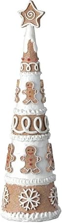 Amazon.com: Regency International 12.5" Resin Frosted Gingerbread Cone ...
