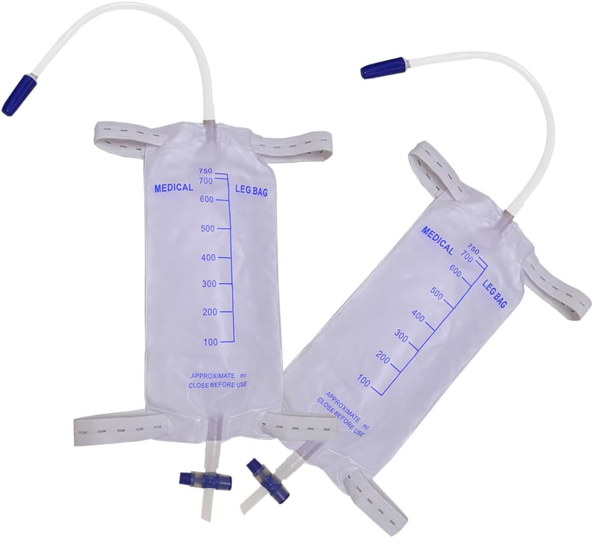 Amazon.com: 3 Pack Easy-Tap Catheter Leg Bag Urinary Drainage Bag ...