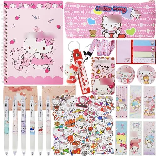 Amazon.com : Lobsgous Cute School Supplies Set, Cute Stationery Set ...