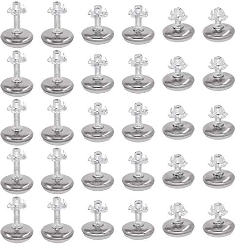 Hilitchi 60pcs (30 Pairs) External Thread Furniture Glides Level ...