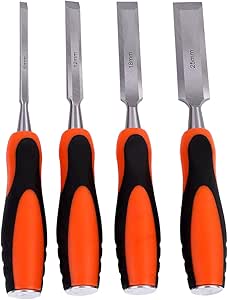 Lawazim Chisel Set - 4 Piece - Woodworking Hand Chisel Tool Kit with ...