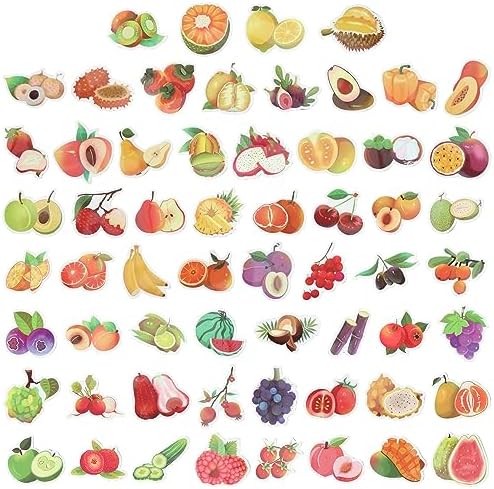 Amazon.com: Fruits Vegetable Stickers Decals for Kids 720Pcs Fruit Food ...