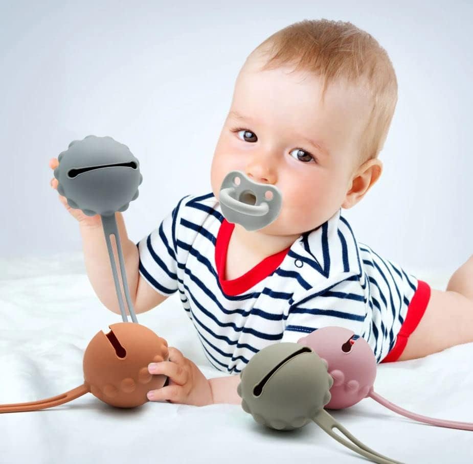 Amazon.com : Sweetie Silicone Pacifier Holder Case, Pacifier Container ...