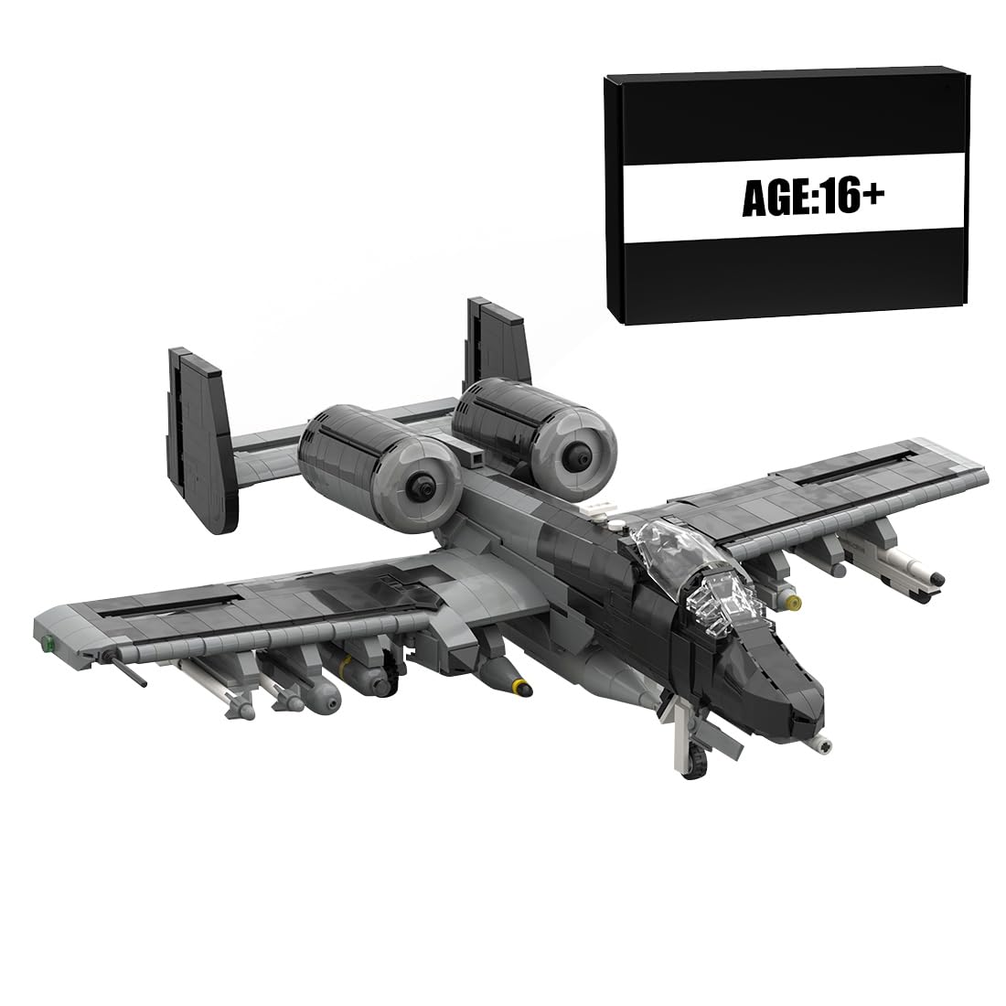 Amazon.com: FunXylophy Fighter Jet Building Block Set, 1869Pcs A-10 ...