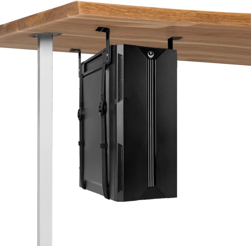 Amazon.com: FEYRUN Under Desk PC Mount with Anti Scratch Sponge ...