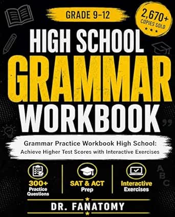Amazon.com: High School Grammar Workbook Grade 9-12 (Young Writer 6 ...