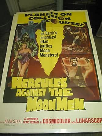 HERCULES AGAINST THE MOON MEN/ORIG. U.S. ONE SHEET MOVIE POSTER (ALAN ...