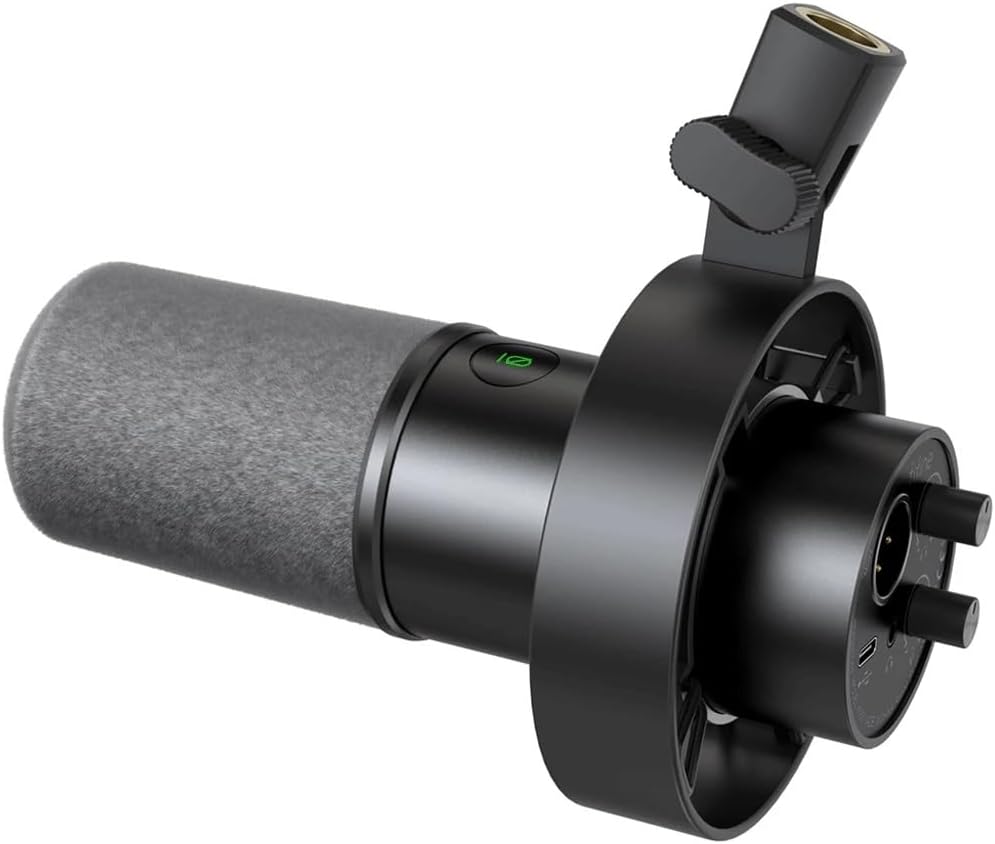 Amazon.com - n/a USB/XLR Microphone with Shock Mount Touch-Mute ...